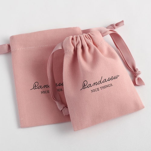 50pcs Popular Fabric Package Bag for Big Brand Dark Pink Twill - Etsy