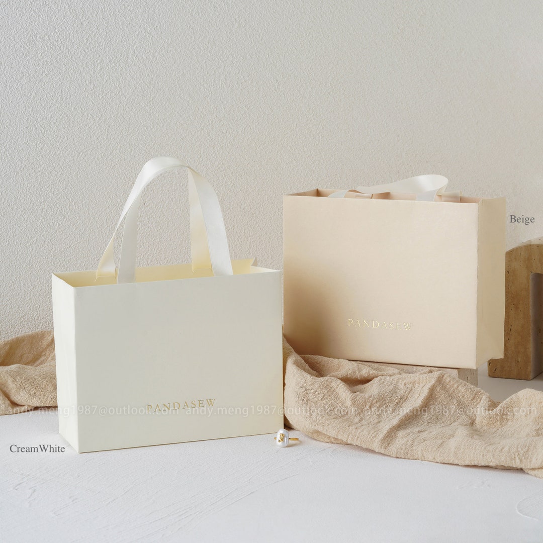 50pcs B1S 15.5x7.5x13.5cm Horizontal Style Paper Bag Custom Packaging ...