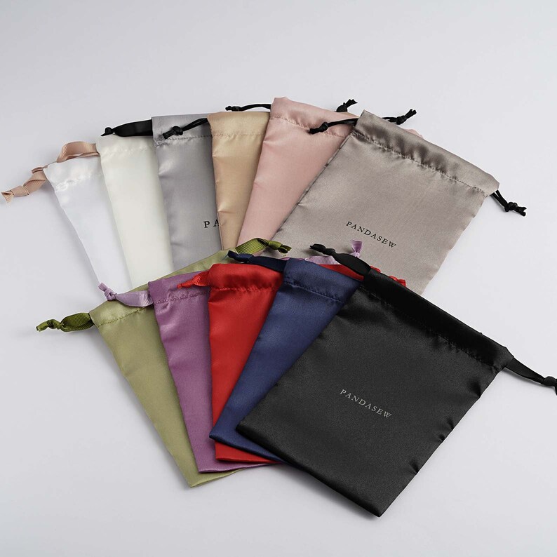 100pcs Satin Drawstring Bags Custom Dust Bags Jewelry Package - Etsy