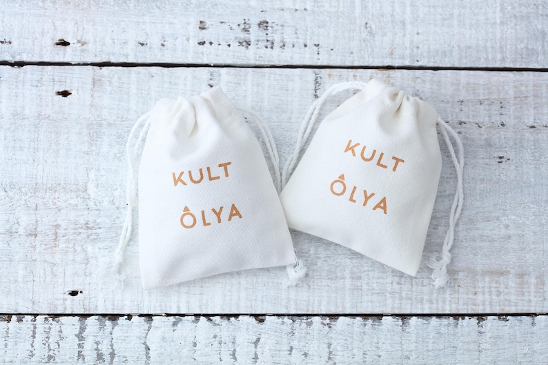 50 Pack Personalized LOGO Printed Custom White Bag Cotton | Etsy