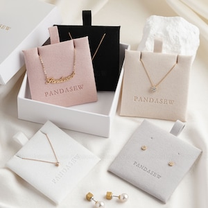 50pcs Custom Jewelry Insert Card Logo Printed Small Earrings and ...