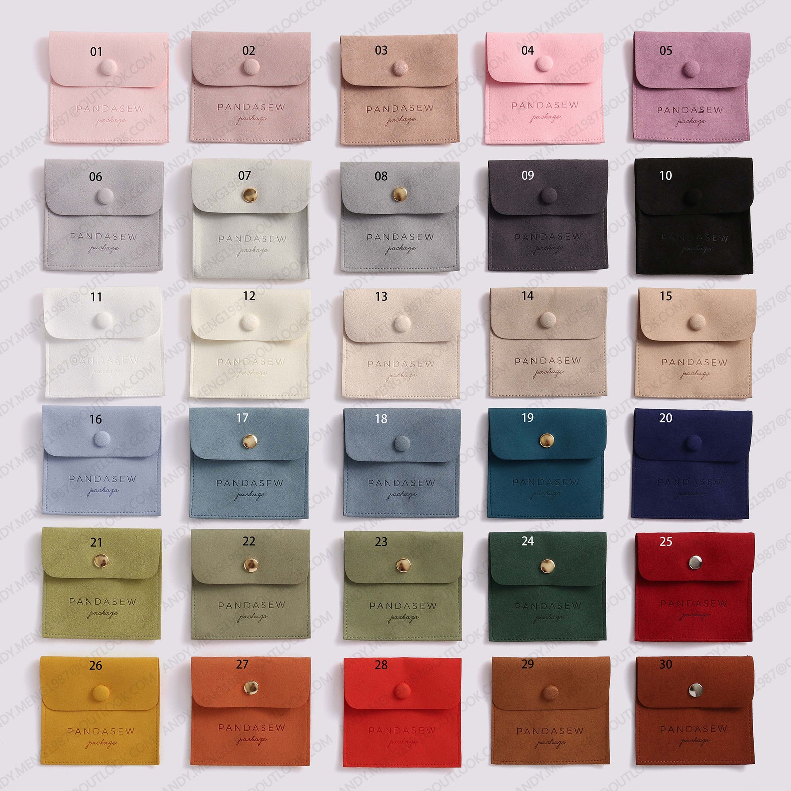 50 Set Custom Jewelry Package Pouch Bag With Insert Card Logo - Etsy