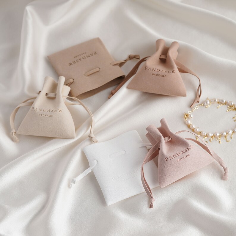 50pcs Custom Jewelry Pouch Only Pouches Personalized Logo Chic - Etsy