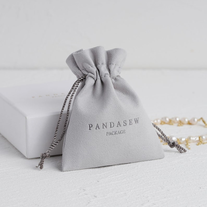 50pcs Custom Drawstring Jewelry Packaging Pouch Personalized | Etsy