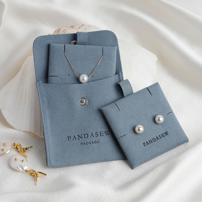 50 Set Custom Jewelry Package Pouch Bag With Insert Card Logo - Etsy