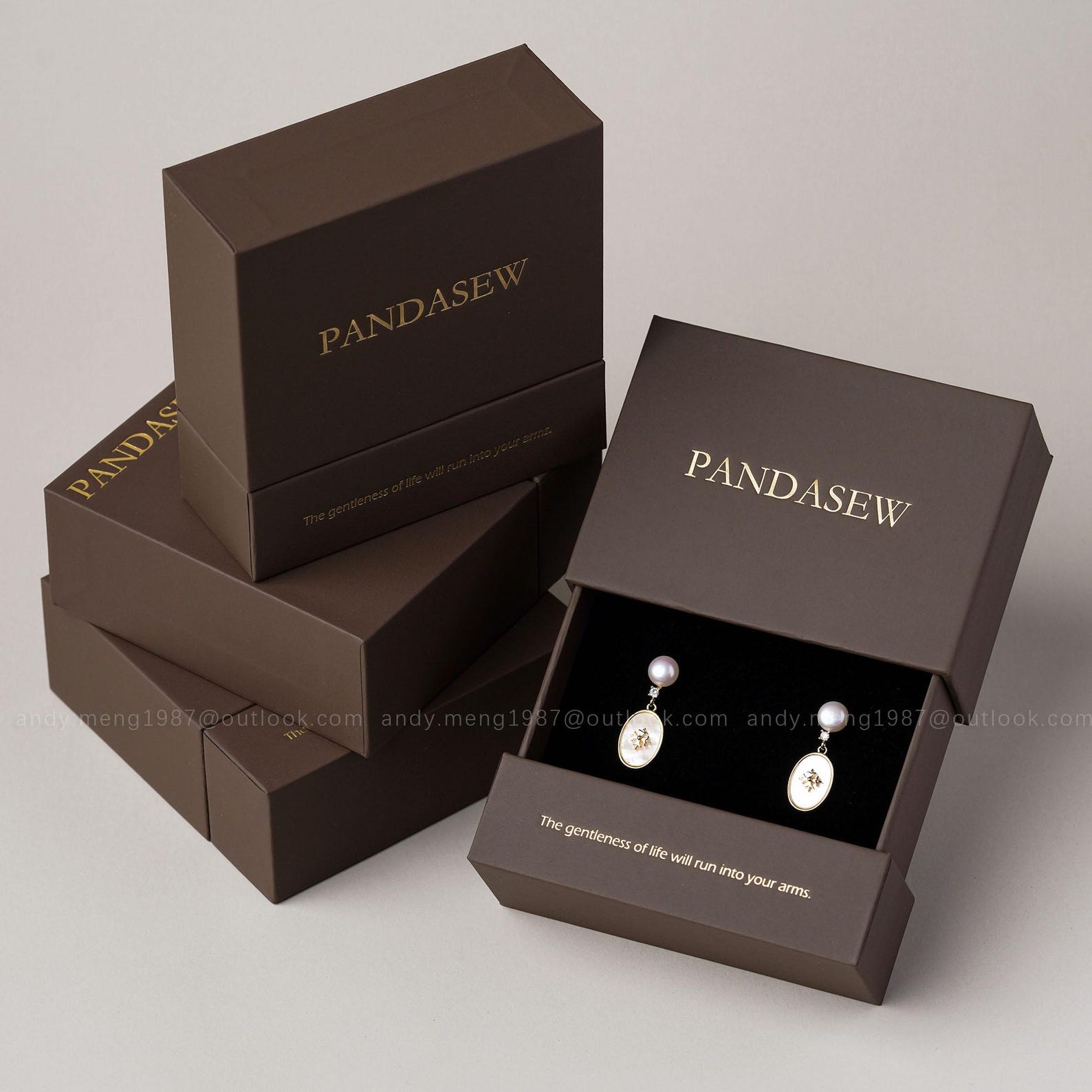 50pcs 9x9x3.5cm 8 Colors Drawer Box for Jewelry Packaging Custom Logo ...