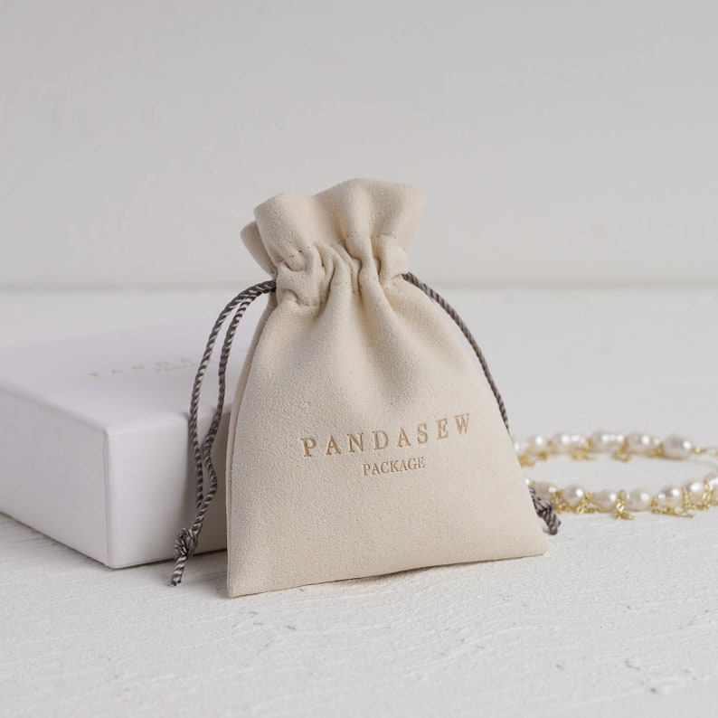 50pcs Custom Drawstring Jewelry Packaging Pouch Personalized | Etsy