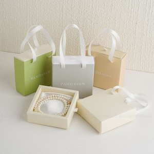 50pcs Paper Box Custom Jewelry Drawer Box Mix Colors Tote 10103.5cm Personalized Logo Necklace ...