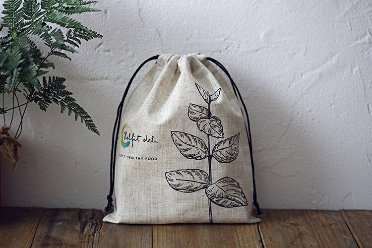 50 custom linen drawstring bag personalized drawstring pouch | Etsy