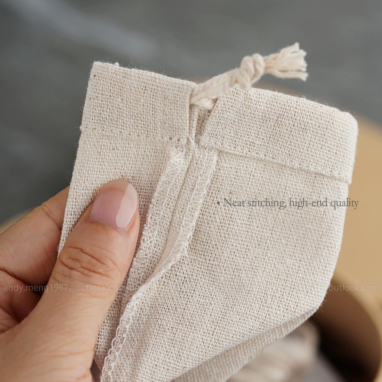 50 Organic Linen Favor Bags: Custom Logo Printed Jewelry Packaging - Etsy