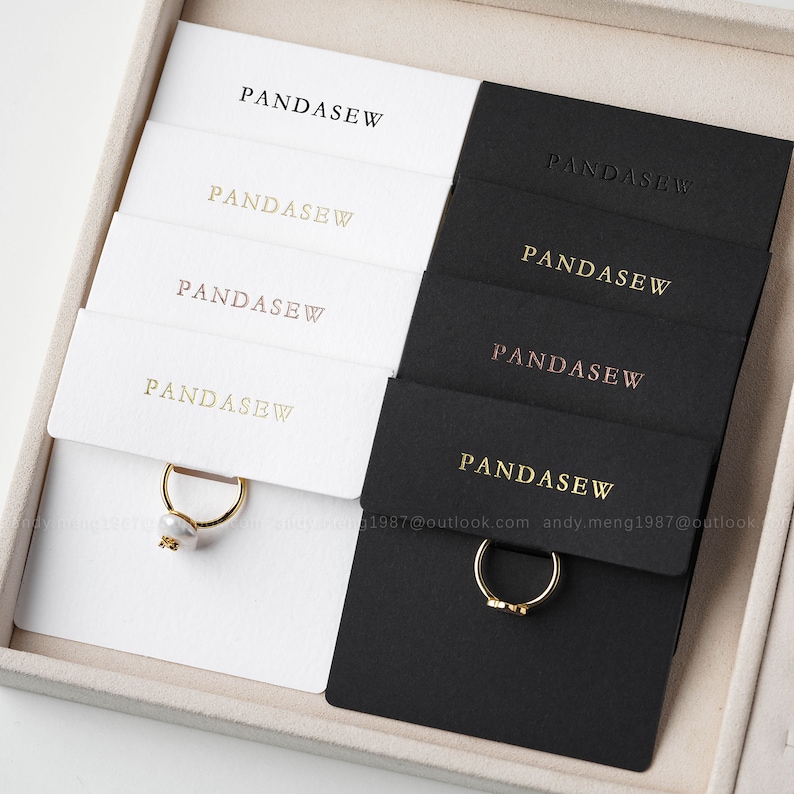 100pcs Custom Logo Ring Display Cards: Jewelry Packaging, Paper Tags - Etsy