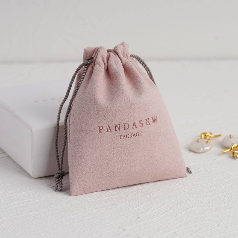 50pcs Custom Drawstring Jewelry Packaging Pouch Personalized | Etsy