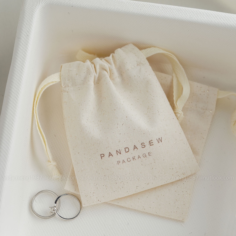 50 Gold Blink Jewelry Bag Custom Drawstring Bling Cotton Bag - Etsy