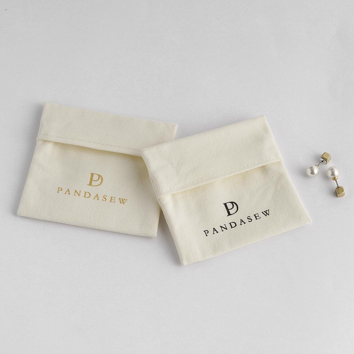 50 custom jewelry packaging pouch 8 ounce Cotton canvas bags | Etsy