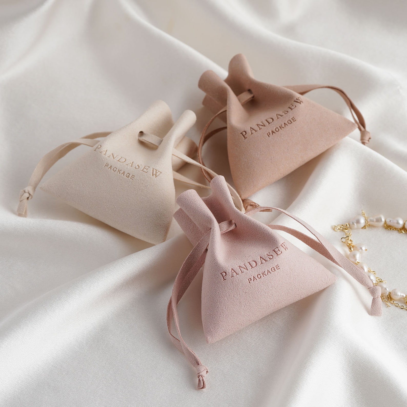 50pcs Custom Jewelry Pouch Only Pouches Personalized Logo Chic Small ...