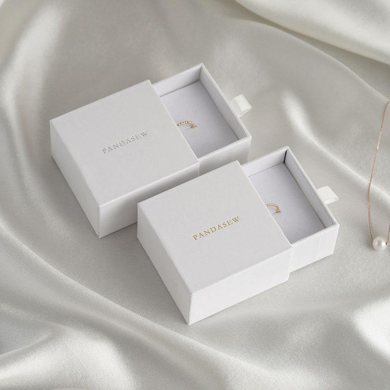 50pcs 663.5cm Paper Box Custom Ring Box With Sponge - Etsy