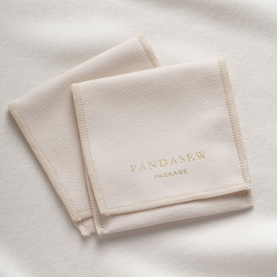 100pcs Pandasew Personalized Velvet Envelope Bag Logo Print Jewelry ...