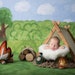 Newborn Child Digital Backdrop Bush Trees Bucket Camping Handpainted - Etsy