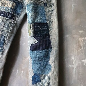 SOLD- New Denim Collection - Stoned Washed Denim Pants Hand Stitched ...