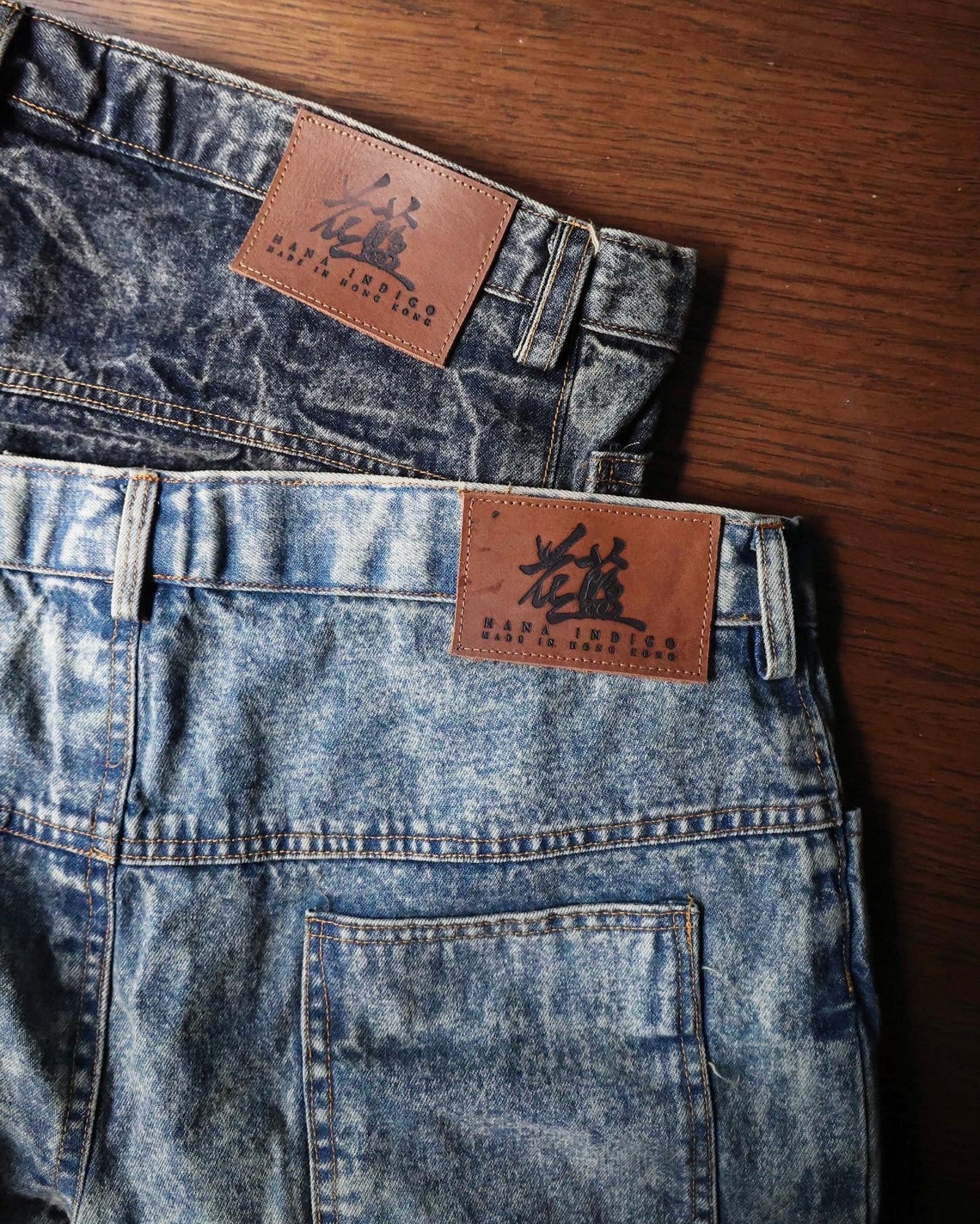 New Denim Collection - Stoned Washed Denim Pants Hand Stitched With ...