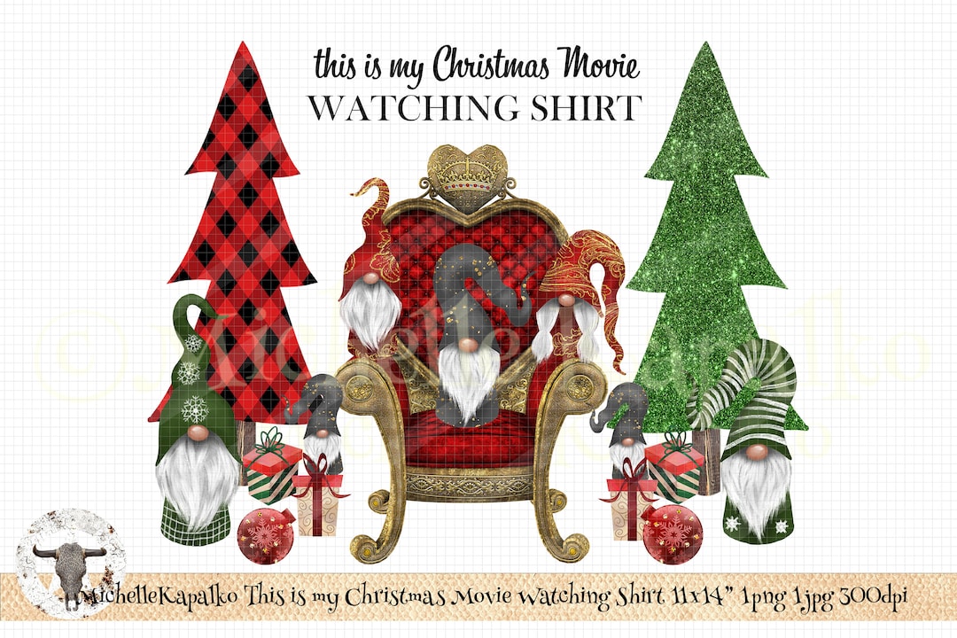 Download Weihnachten Gnome Movie Watching Shirt Skandinavische ...