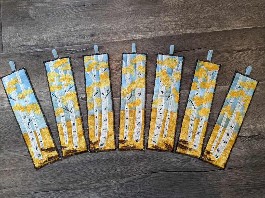 Bookmark, Quilted Bookmark, Fabric Bookmark, Textile Art Hanging, Fun ...