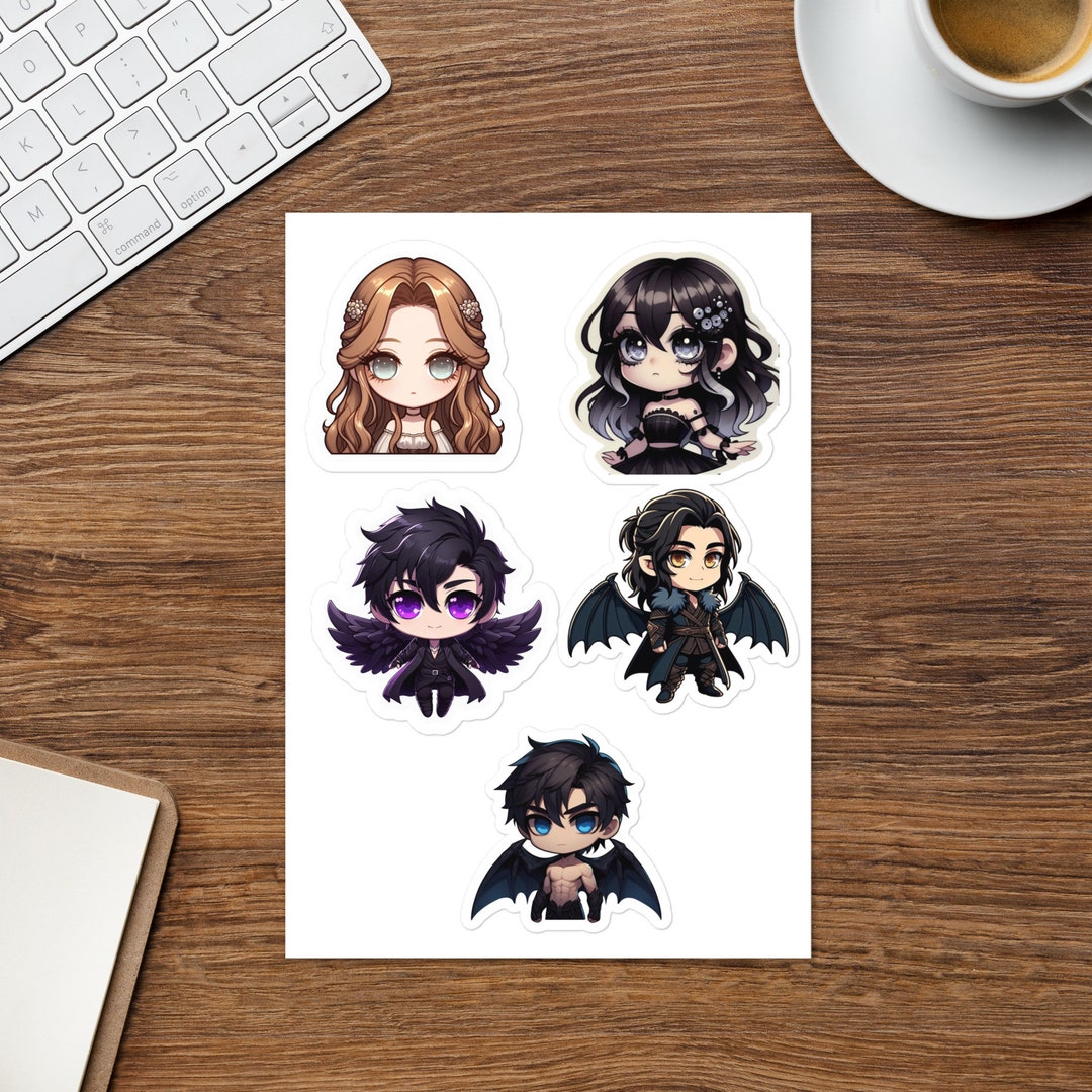 ACOTAR Characters Sticker Sheet - Etsy