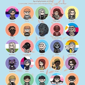 Fear and Hunger Badges - Termina, Cahara, D'arce, Enki, Ragnvaldr, Le ...