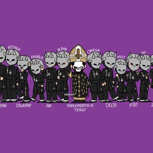 The Band Ghost A5 Prints - Papa Emeritus, Primo, Secondo, Terzo ...