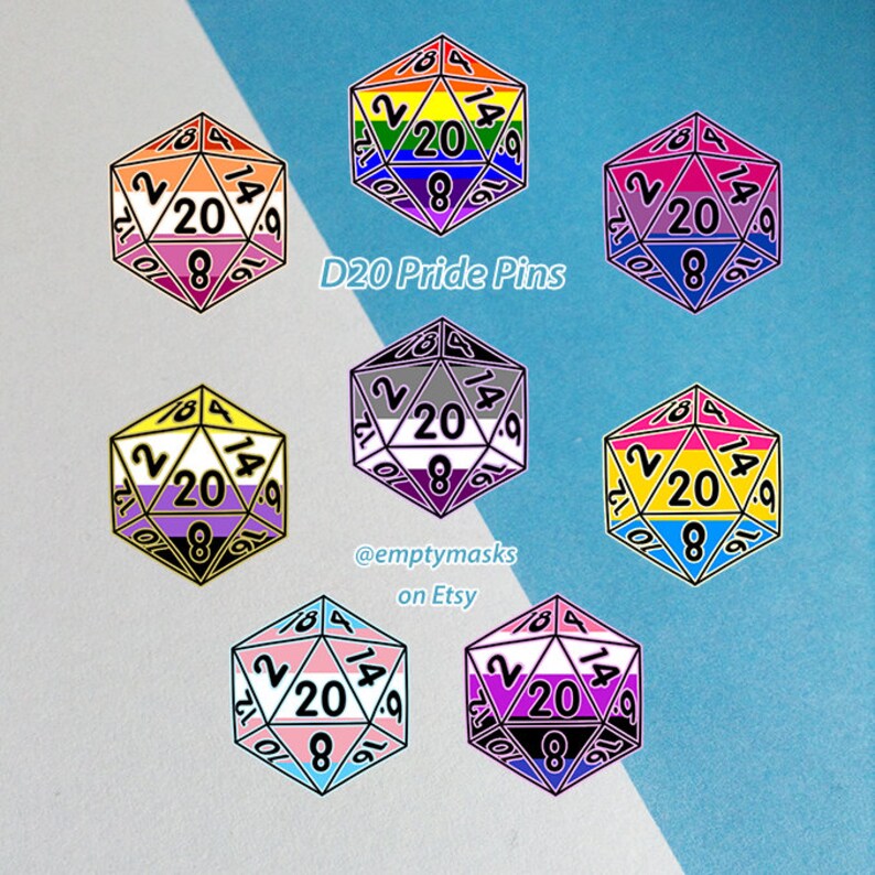 D20 LGBT Pride D&D Neopronouns Xenogender Genderpunk - Etsy