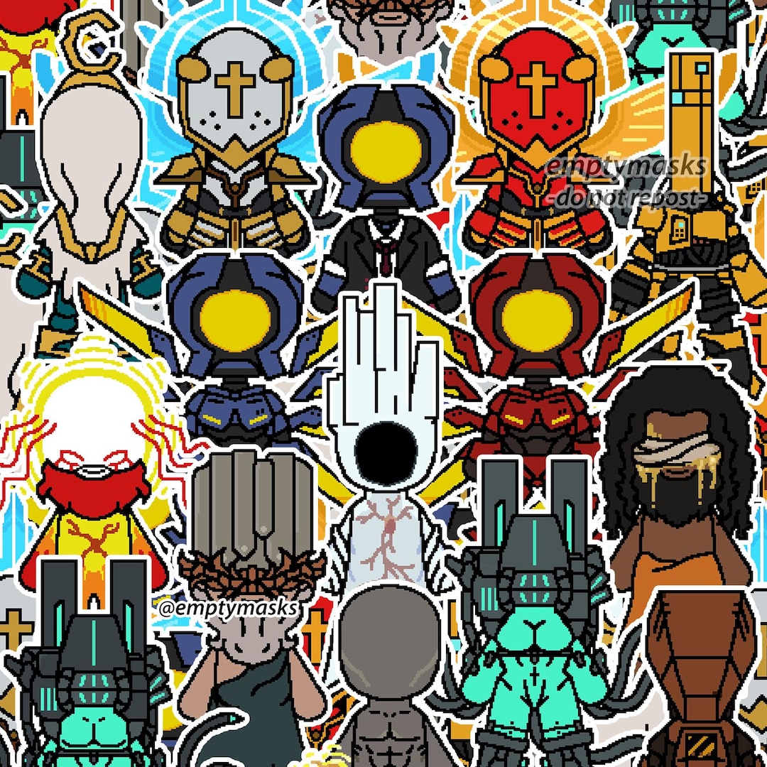 Ultrakill Stickers - V1, V2, Gabriel, Minos Prime, Sisyphus Prime ...