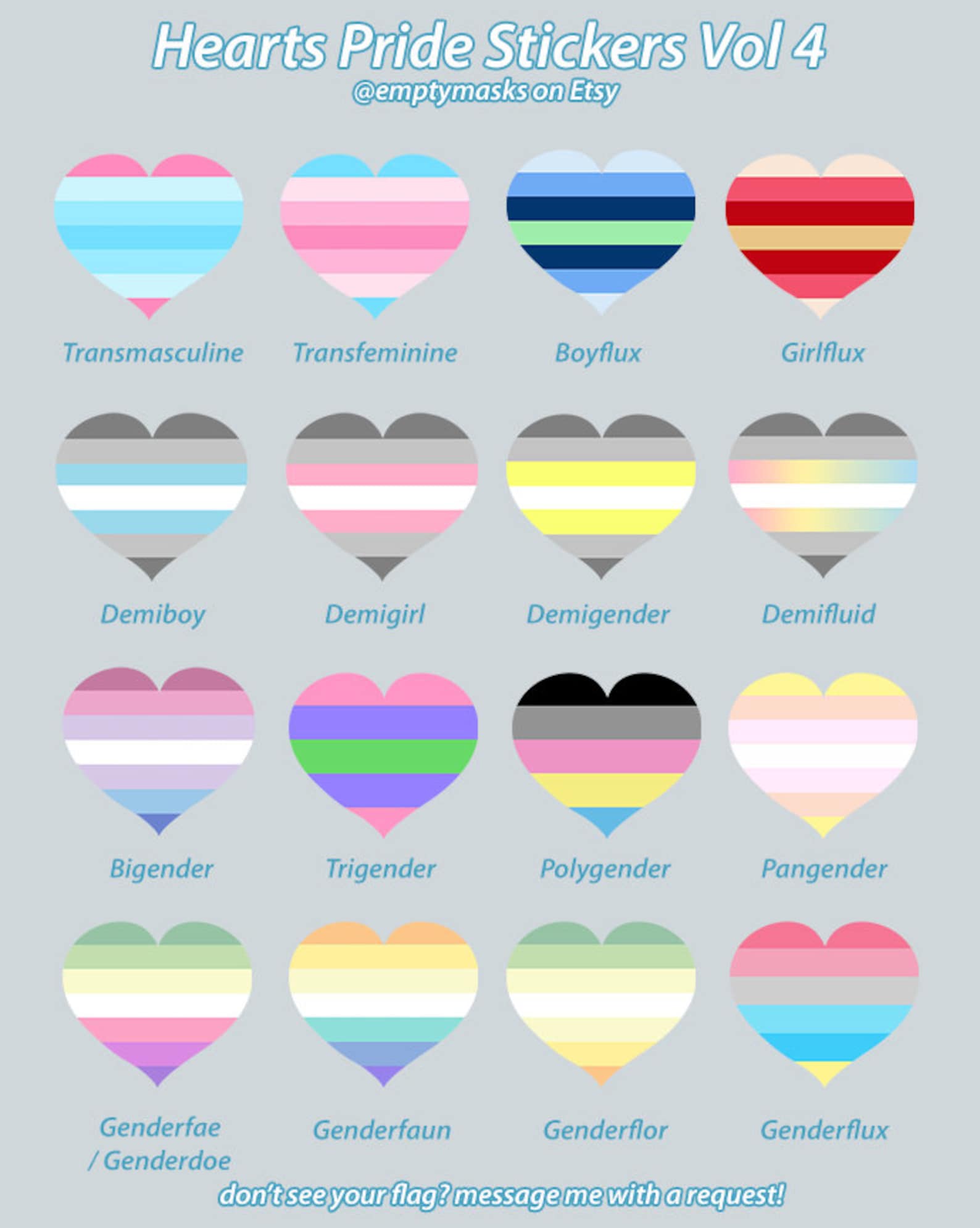 LGBT+ Pride Hearts - Achillean, Sapphic, Diamoric, Vinvian, Omnisexual ...