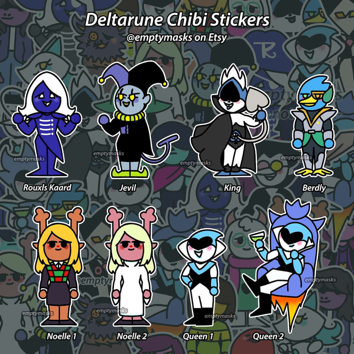 Deltarune Chibi Stickers Kris Susie Ralsei Lancer - Etsy UK