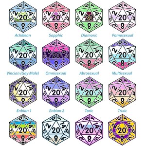 D20 LGBT+ Pride, D&D - Neopronouns, Xenogender, Genderpunk, Gendervoid ...