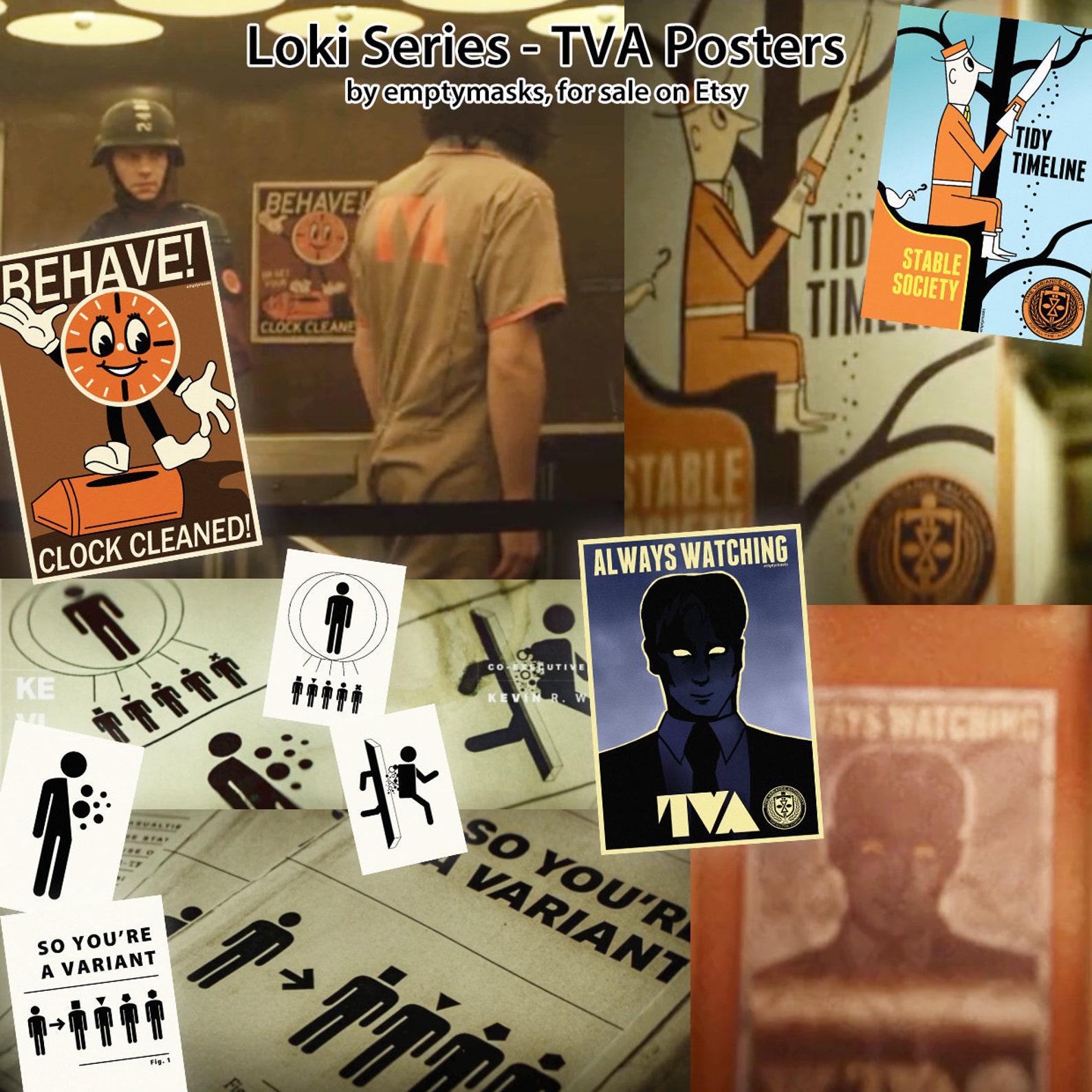 TVA Poster Replicas A4 & A6 Posters / Prints Loki Series - Etsy