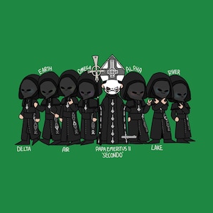 The Band Ghost A5 Prints - Papa Emeritus, Primo, Secondo, Terzo ...