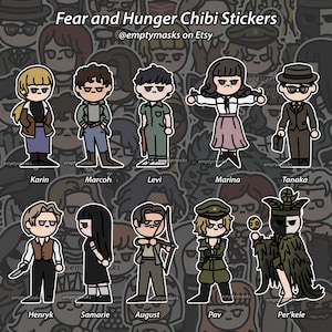 Fear and Hunger Badges - Termina, Cahara, D'arce, Enki, Ragnvaldr, Le ...