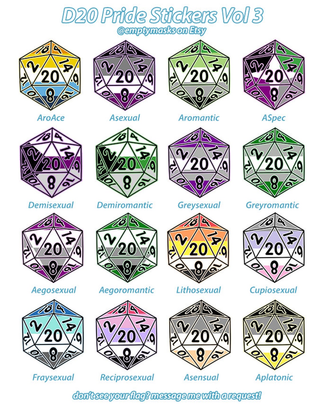 D20 LGBT Pride D&D Neopronouns Xenogender Genderpunk - Etsy