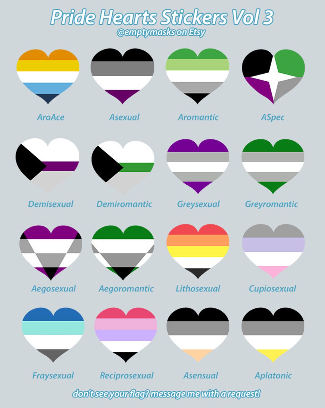 LGBT+ Pride Hearts - Neopronouns, Xenogender, Genderpunk, Gendervoid ...