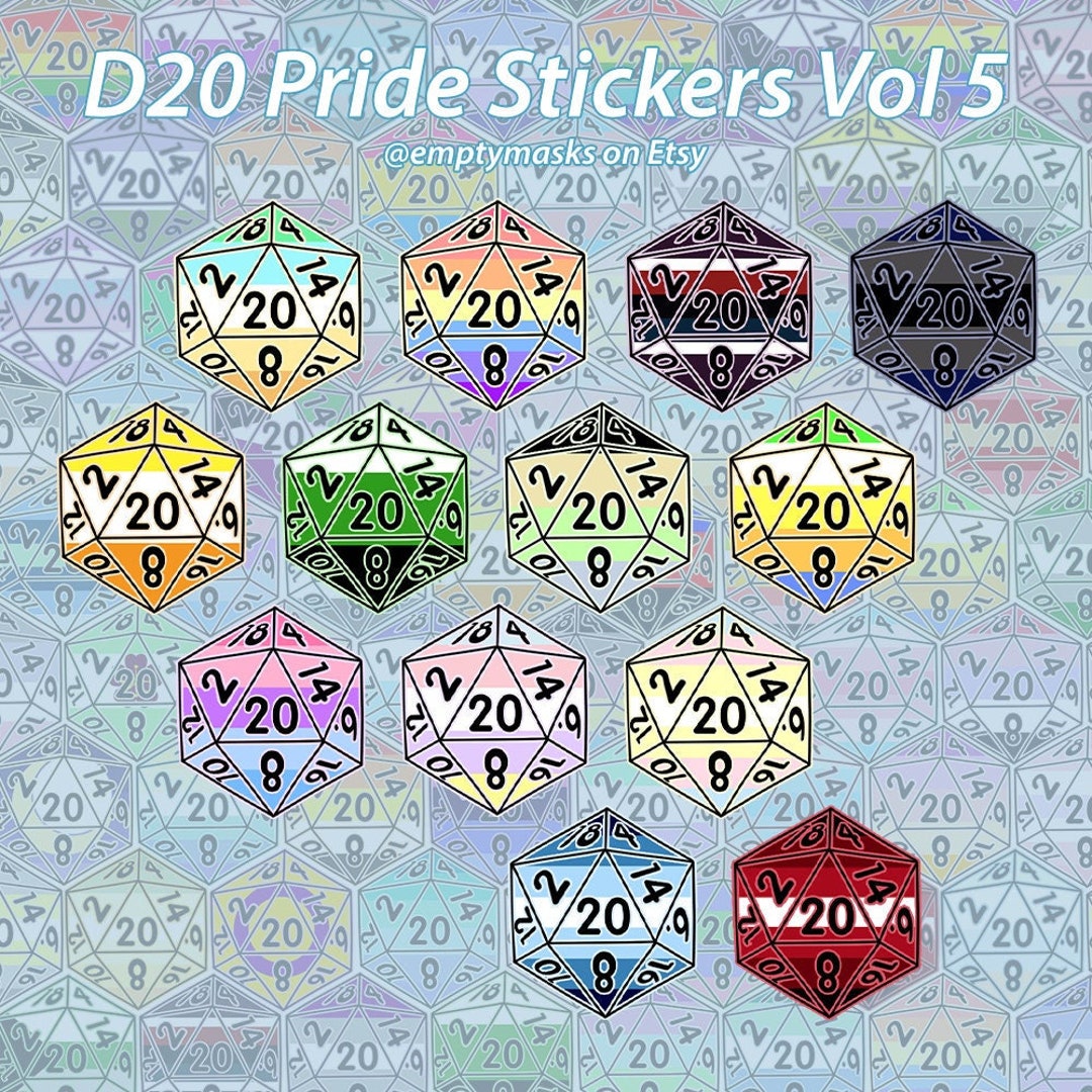 D20 LGBT+ Pride, D&D - Neopronouns, Xenogender, Genderpunk, Gendervoid ...