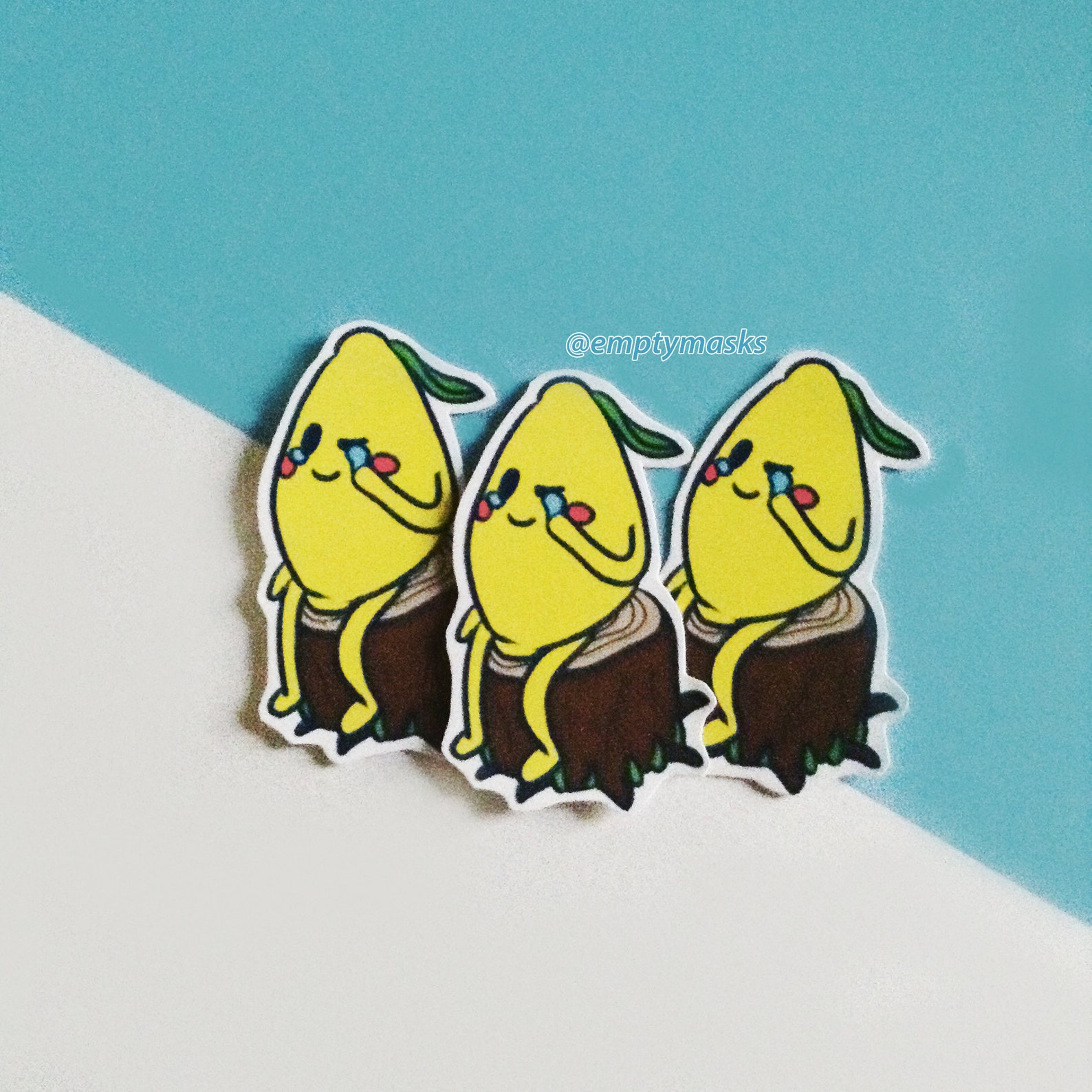 Lemon Boy Wooden Pin & Stickers - Etsy UK