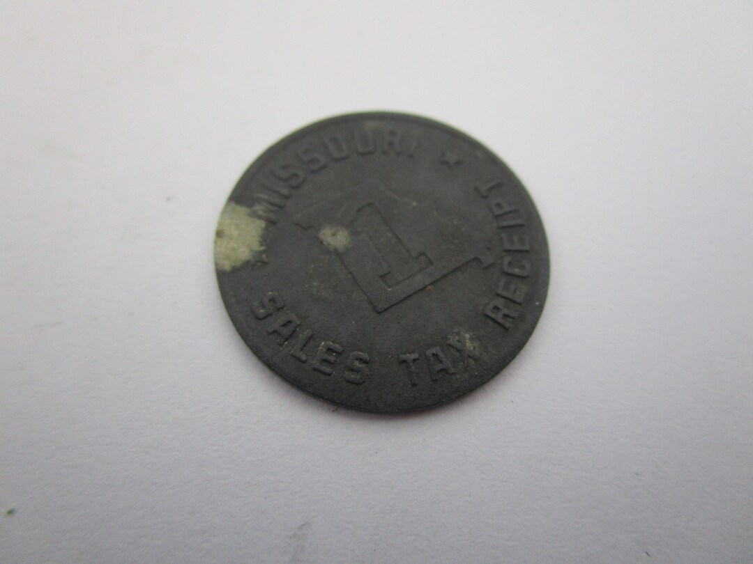Antique Missouri Sales Tax Token Receipt - Etsy