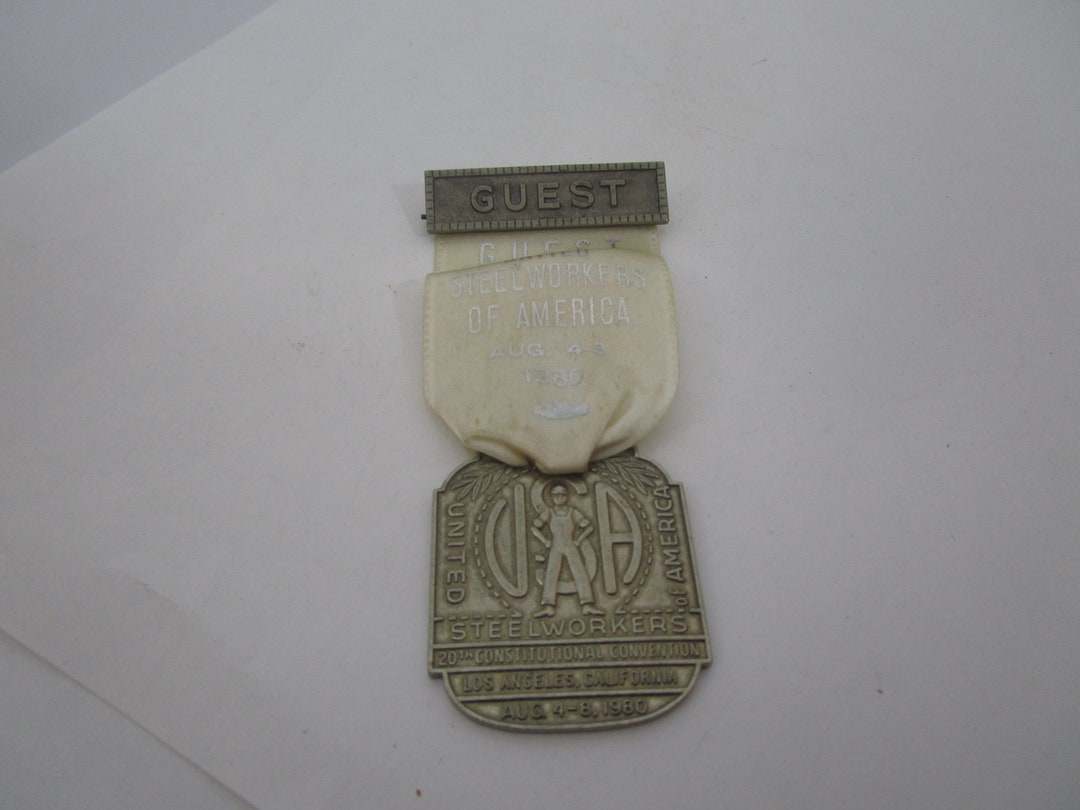 1980 Steelworkers Medal & Ribbon 20th Constitutional Convention L A ...