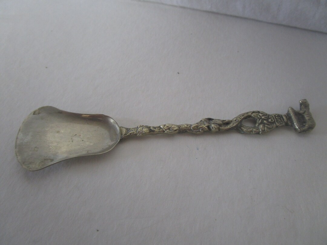 Antique Italy Fancy Silver Serving Shovel With Predator Cat - Etsy