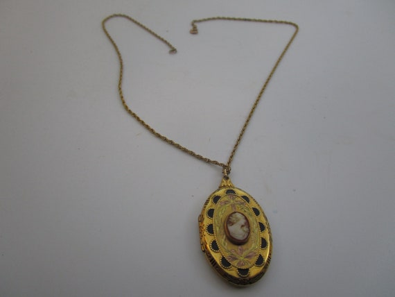 Wonderful Antique Gold Filled Fancy Photo Locket with… - Gem