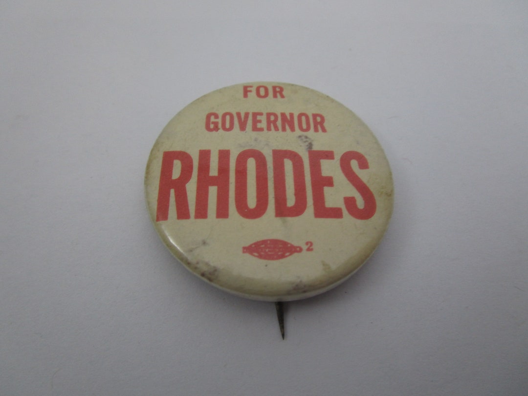 Antique Celluloid Political Button Jim Rhodes Ohio for Governor - Etsy