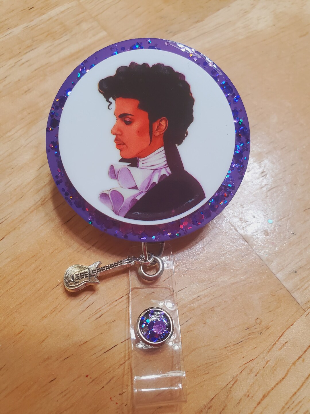 Prince Inspired Badge Reel, Swivel Clip - Etsy