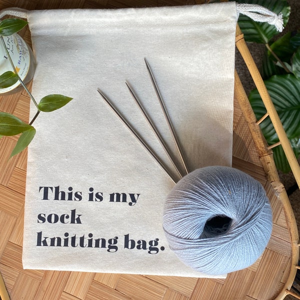 Knitting Project Bag - Etsy