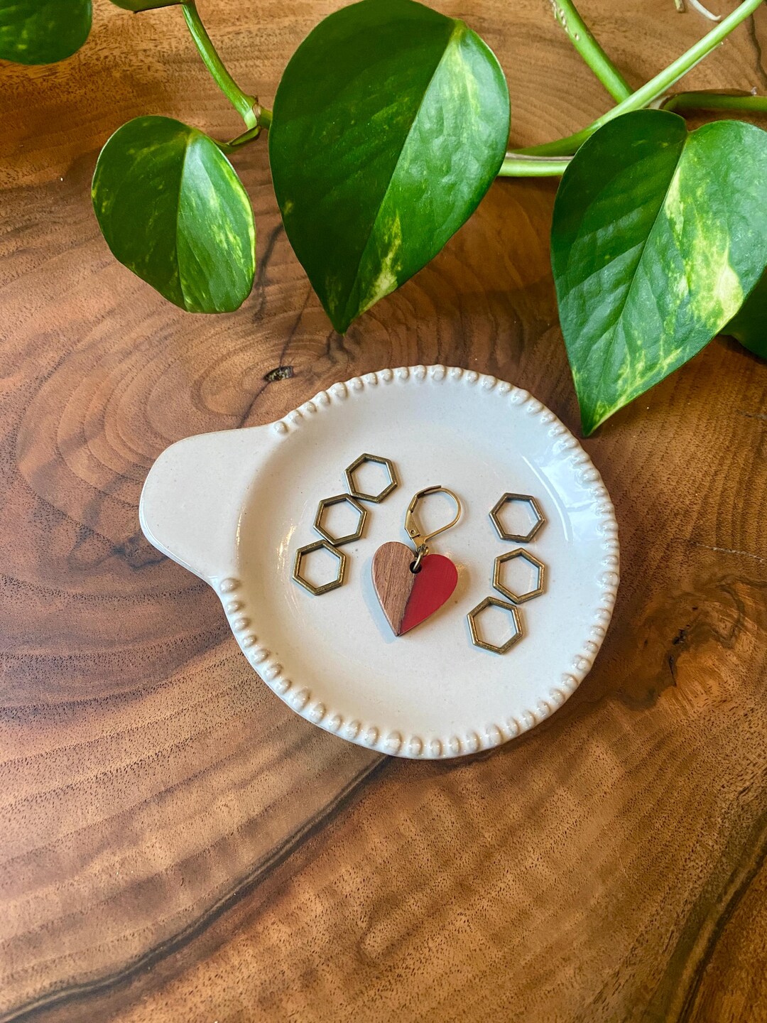 Heart Wooden Progress Keeper Set in Antique Bronze - Etsy