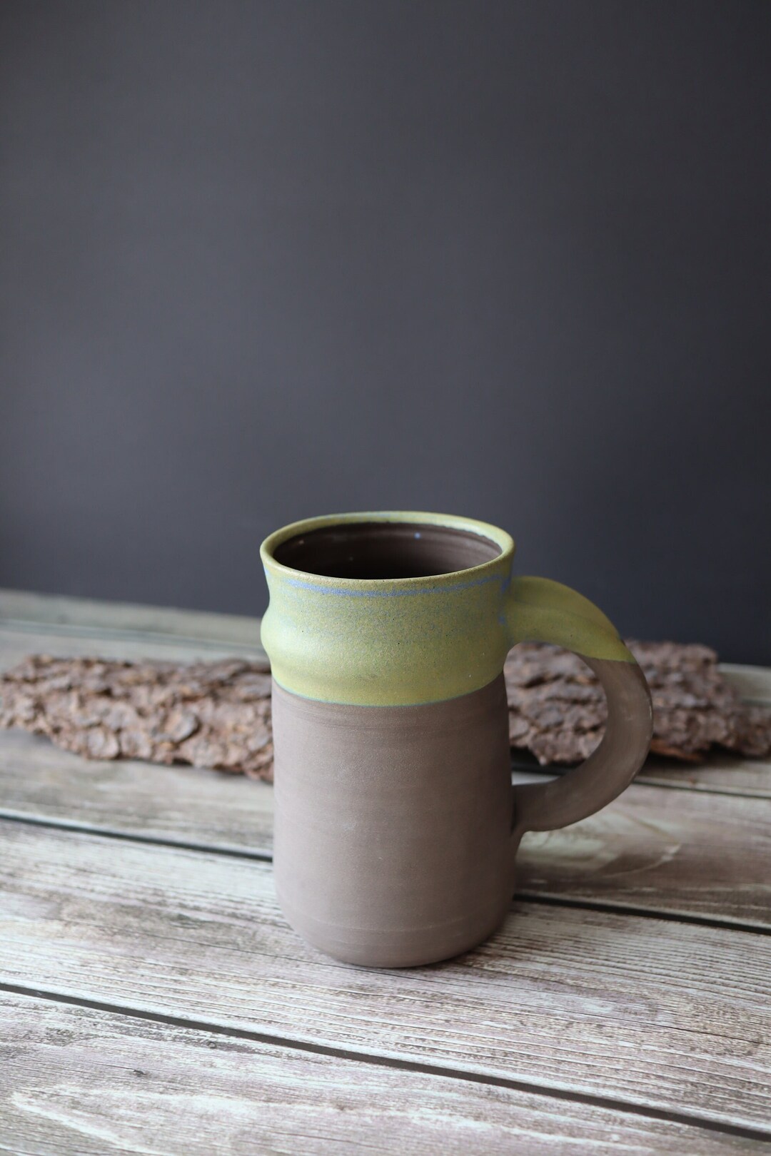 XXL Elemental Mug, Beer Mug/Stein, charcoal/dark brown, handmade ...